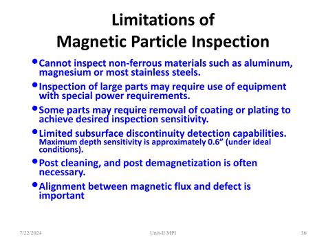 unit ii mpi non destructive testing of materials ppt