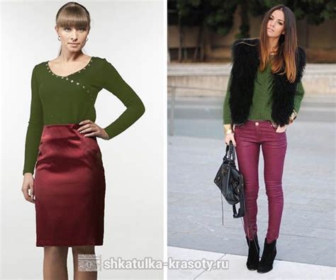 Оливковый цвет сочетания Шкатулка красоты Платье на работу Одежда Наряды