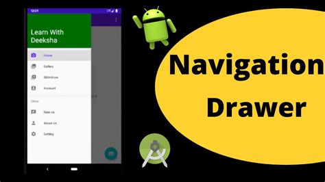 Navigation Drawer with Fragments In Android | Java | Android Studio Tutorial - Quick + Easy ...