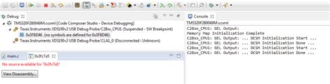 Tms320f280049m Unable To Upload Project To The Target Trouble Setting