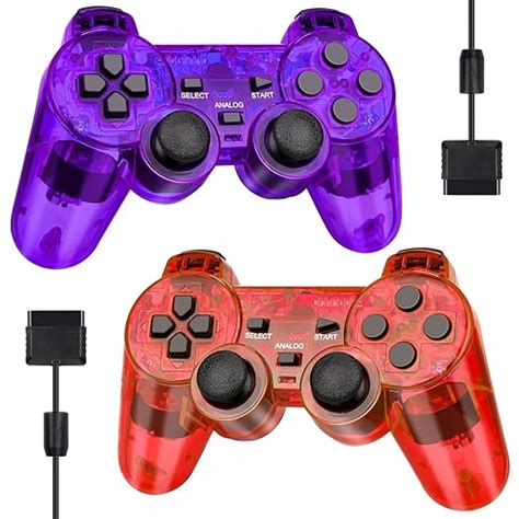 Doueuain Wired Controller For Ps2 2 Pack Gamepad Remote Double Shock Compatible Doueuain Wired Controller For Ps2 2 Pack Gamepad Remote Double Shock Compatible