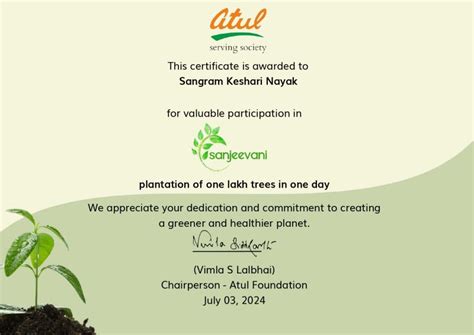 Sangram Keshari Nayak On Linkedin Onelakhtreeinoneday