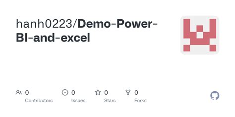 github hanh0223 demo power bi and excel