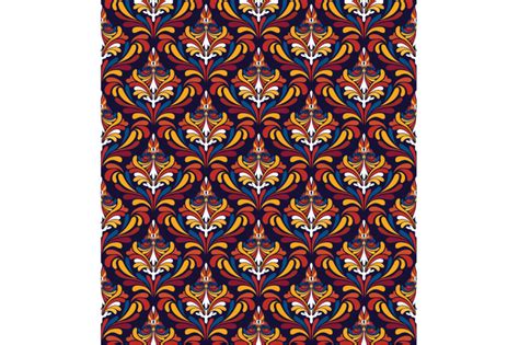 Damask Seamless Vector Pattern By Angelp TheHungryJPEG