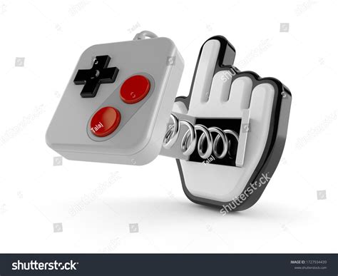 Gamepad Web Cursor Isolated On White Stock Illustration 1727934439