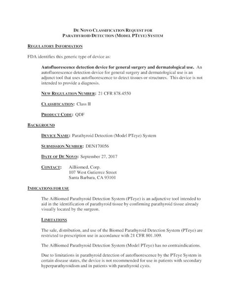 Pdf De Novo Classification R Parathyroid Detection M Pt S · 2709