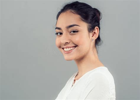 Beauty Woman Face Portrait Beautiful Model Girl With Perfect Fr Stock