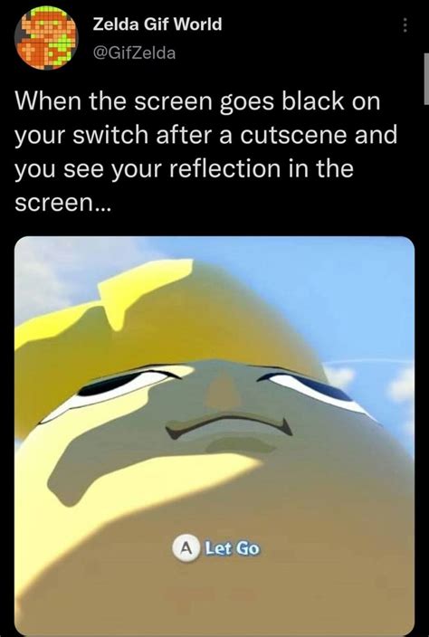When The Screen Goes Black On Your Switch After A Cutscene And You See