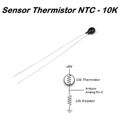 Jual Ntc Thermistor 10k Ohm Thermal Resistor Ntc Mf52at Sensor Suhu