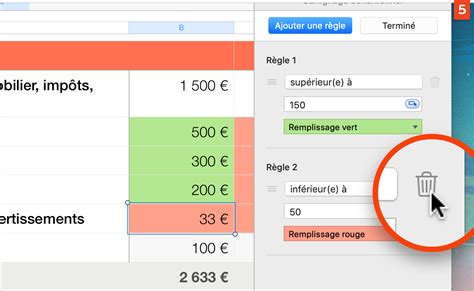[numbers] comment colorer une cellule selon sa valeur