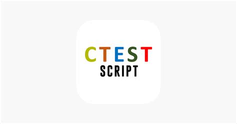 ‎ctest Script On The App Store