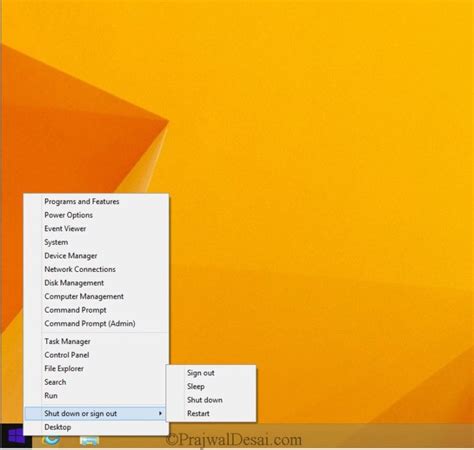 Adding Shutdown And Restart To Windows Start Screen