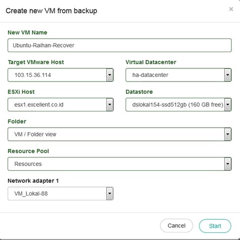 Solusi Backup Free Esxi Vmcom Part Iii Backup And Restore Colamen