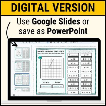 Continuous Domain And Range Activity Print And Digital TPT