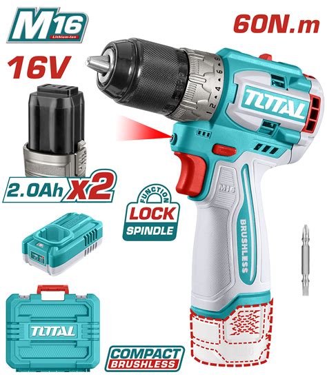 Cordless Drill 16 Volt With 2 Batteries 60 Nm Abnaa Mohamed Zakaria