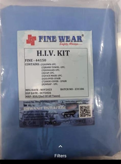 Hiv Protection Kit Hiv Protection Kit Manufacturer From Ahmedabad