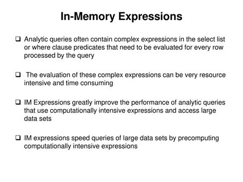 oracle database in memory ppt video online download