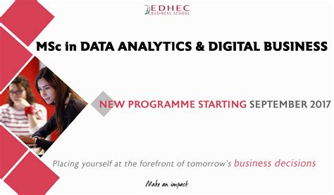 MSc In Data Analytics Digital Business A New Master Designed To Bridge The Gap Between Data