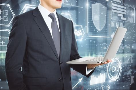 premium photo innovation and cryptography concept
