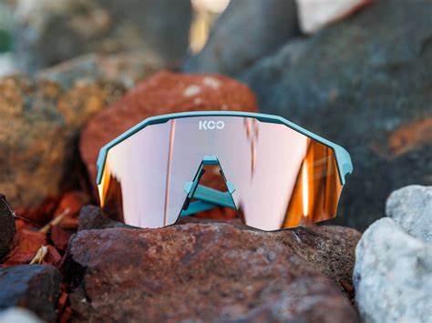 Koo Alibi Sunglasses Harbor Blue Matt Copper Mirror