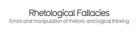 Rhetological Fallacies [interactive] Stephens Lighthouse