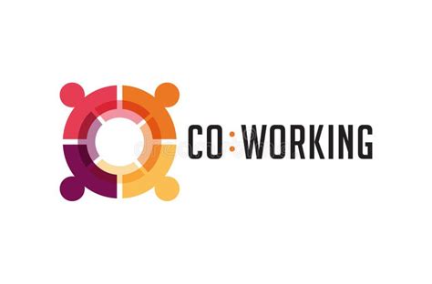 Coworking Space Networking Zone Logo And Icon Vector Design Stock