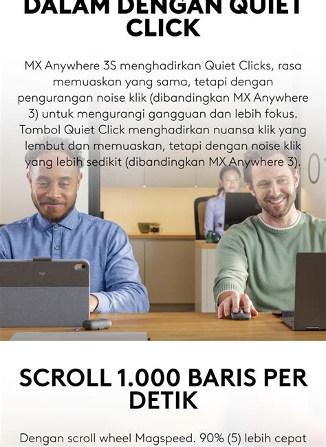 Jual Logitech Mx Anywhere S Mouse Wireless Silent Bluetooth Performance Compact Scrolling