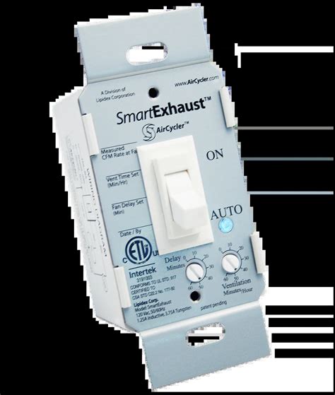 Smart Exhaust Bath Fan Light Timer Battic Door