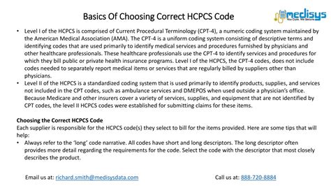 PPT Basics Of Choosing Correct HCPCS Code PowerPoint Presentation Free Download ID