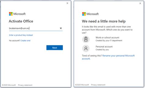 Activate Microsoft Apps on new a PC Universitetet i Sørøst Norge