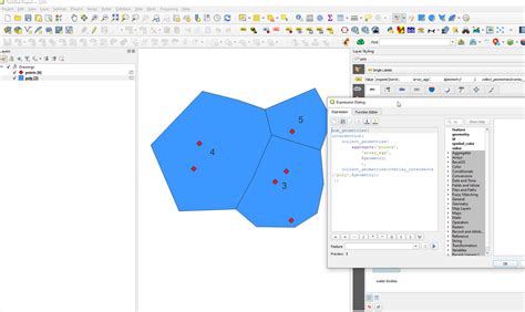 Qgis Counting Points In Polygons And Adjacent Polygons Geographic