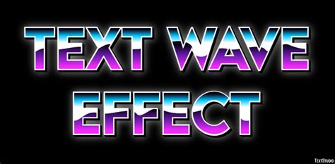 Text Wave Effect Text Effect And Logo Design Font