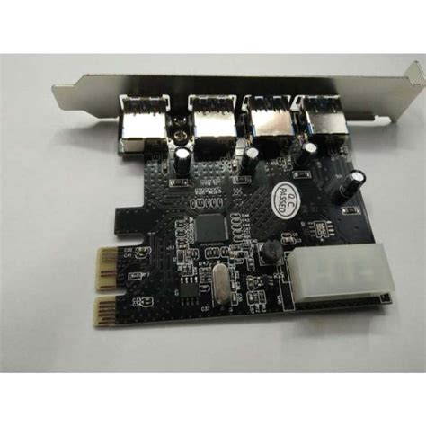 Promo Pci Express Usb 3 0 4 Port Card Pcie Pci E Express Usb 3 0 4 Port Diskon 23 Di Seller