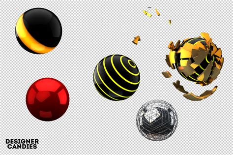 Free Sphere Renders Pack Designercandies