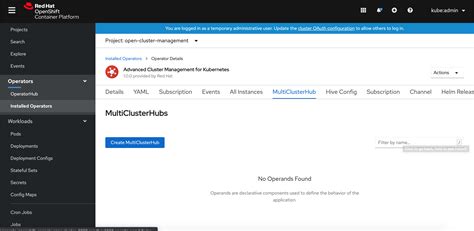Installing Red Hat Advanced Cluster Management Acm For Kubernetes