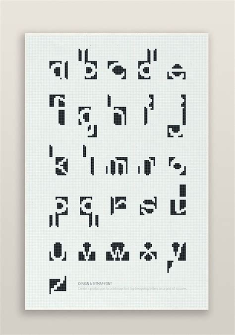 Experimental Bitmap Font On Behance