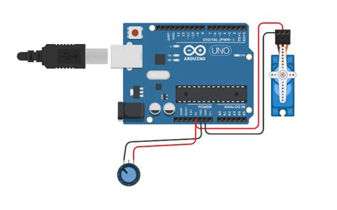 Circuit Design Analog Sensor Tinkercad