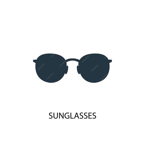 Premium Vector Sunglasses Icon Simple Element Illustration