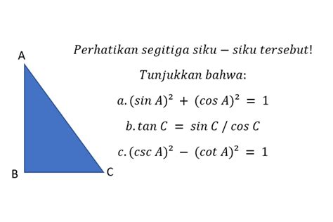Foto Soal Trigonometri Penyelesaian Identitas Dan Konsep Phytagoras