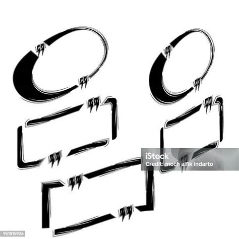 빈 검은 거품 연설 견적 상자 템플릿 디자인 일러스트 벡터 흰색 배경에 고립 0명에 대한 스톡 벡터 아트 및 기타 이미지 0명 기포 대화 풍선 문자 기호 Istock