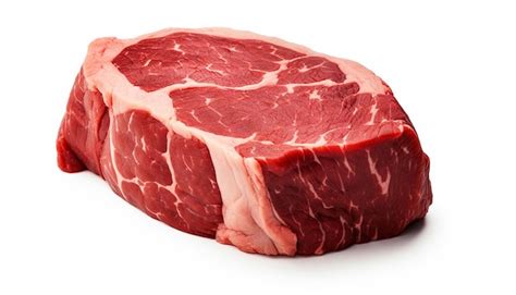 Carne De Res Aislada Sobre Fondo Blanco Foto Premium