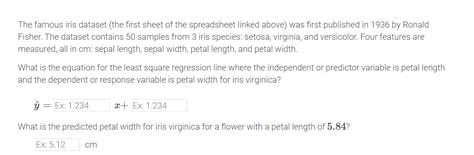 [solved] the famous iris dataset the first sheet of the spreadsheet
