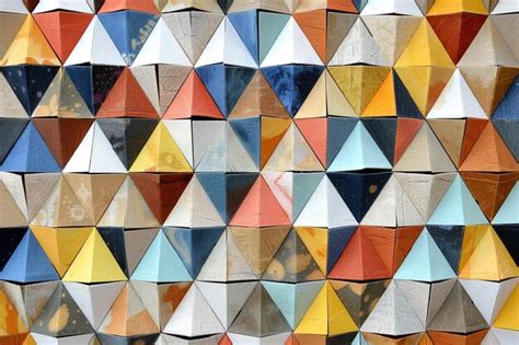 Premium Photo Color Wallpaper With Linked Triangles