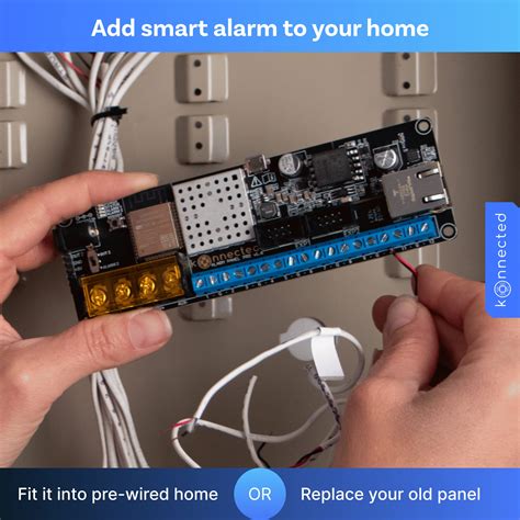 Konnected Alarm Panel Pro 12 Zone Wired Alarm System Retrofit Kit Smart Alarm Panel Smart