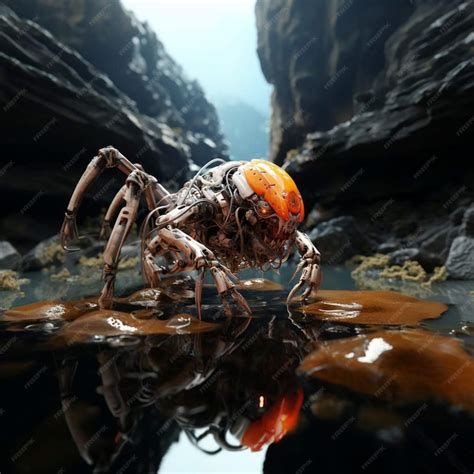 Robotic Terminator Premium Ai Generated Image