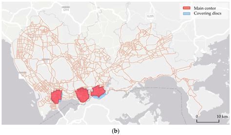 Extracting Main Center Pattern From Road Networks Using Density Based Clustering With Fuzzy