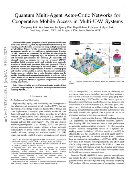 Quantum Multi Agent Actor Critic Networks For Cooperative Mobile Access