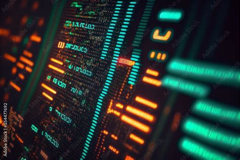 Abstract Technology Background Of Coding Ai And Programming Stock Illustration Adobe Stock