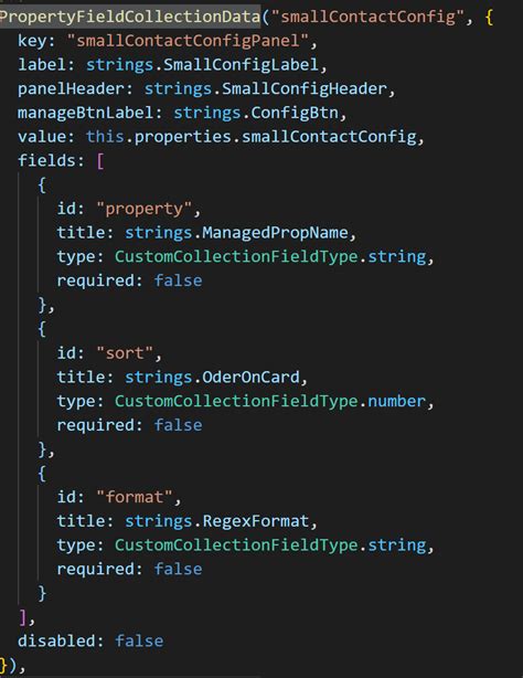 propertyfieldcollectiondata add button disabled when it should not be