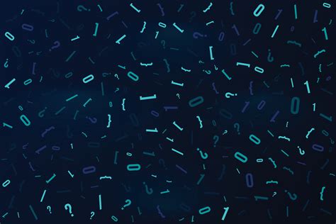 binary number blockchain random pattern on dark blue gradient